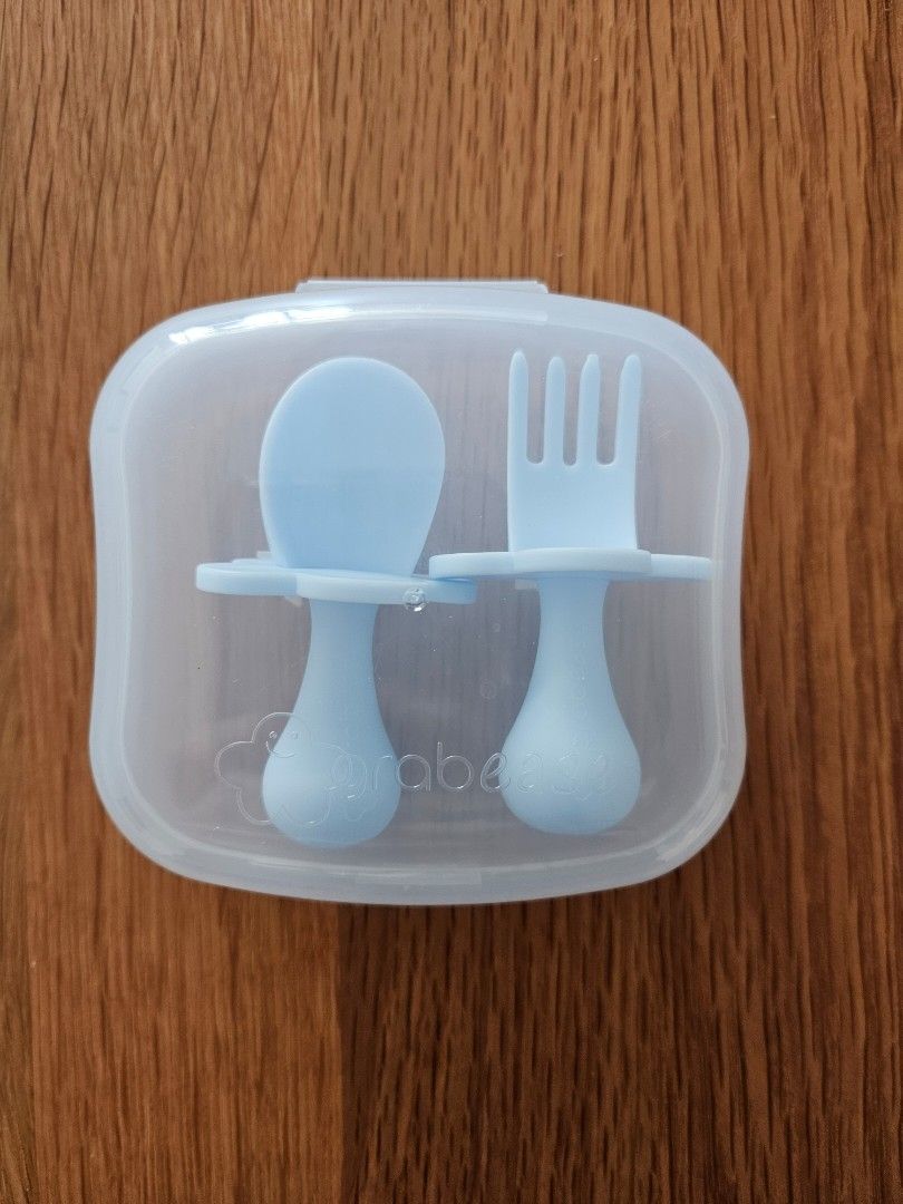 Grabease toddler fork and spoon, Babies & Kids, Nursing & Feeding ...