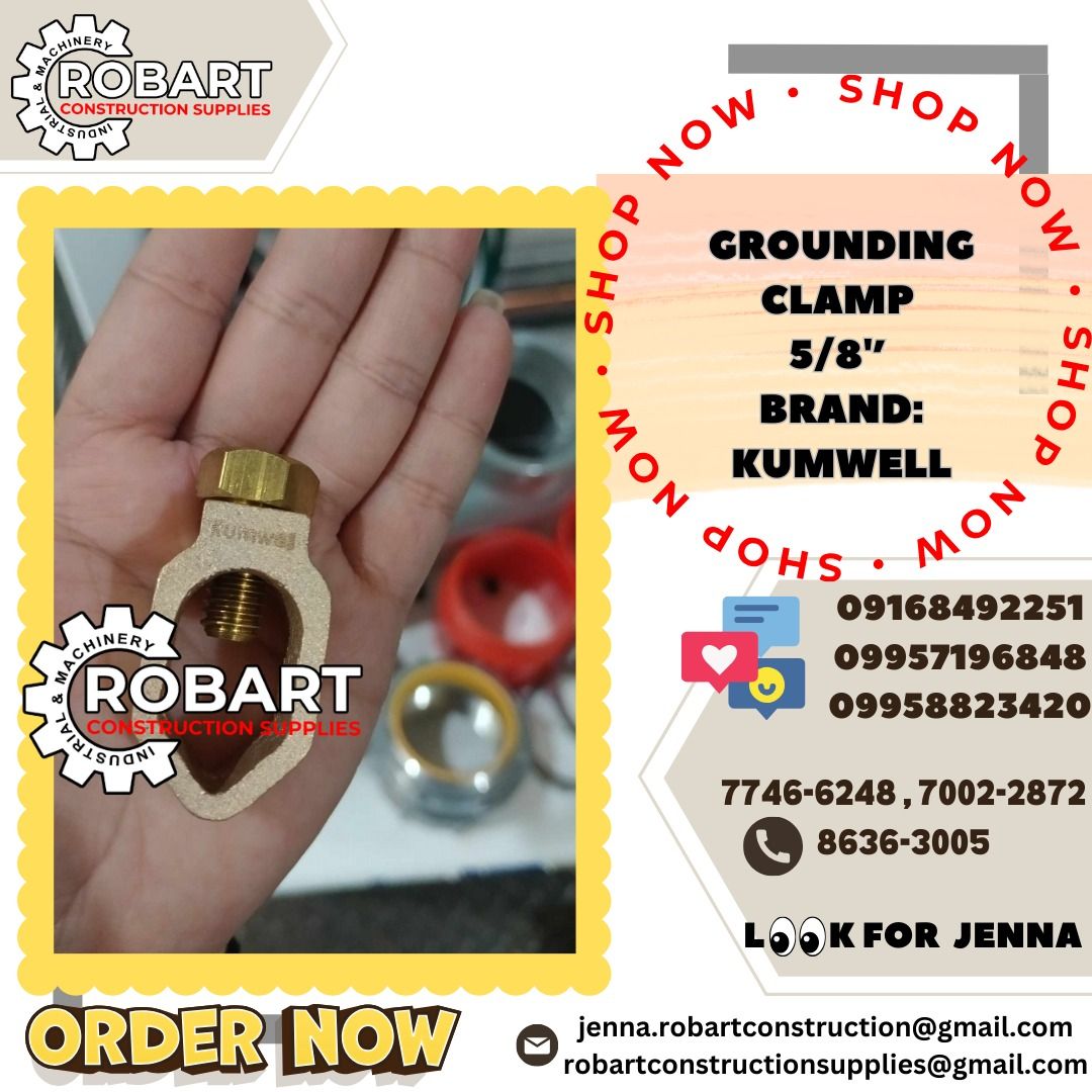 grounding clamp 5/8'' brand: kumwell, Commercial & Industrial ...