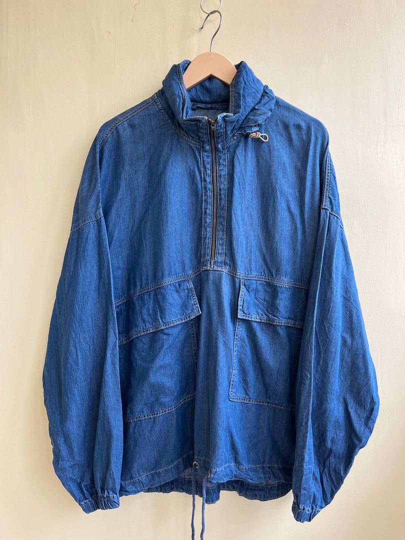 GU By Uniqlo Anorak Denim Jacket, Men's Fashion, Coats, Jackets and ...