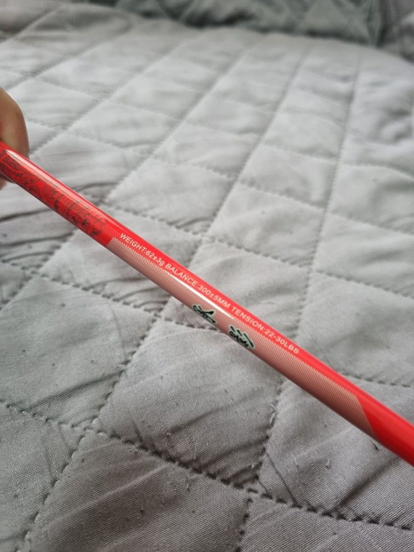 Guang Yu Badminton Racket with bag (30lbs Max), Sports Equipment ...