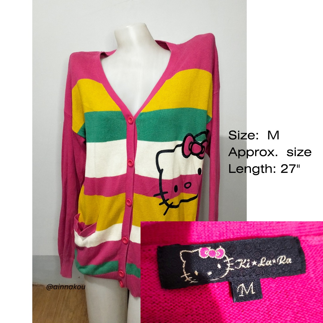 Hello Kitty Cardigan, Women's Fashion, Coats, Jackets and Outerwear on ...