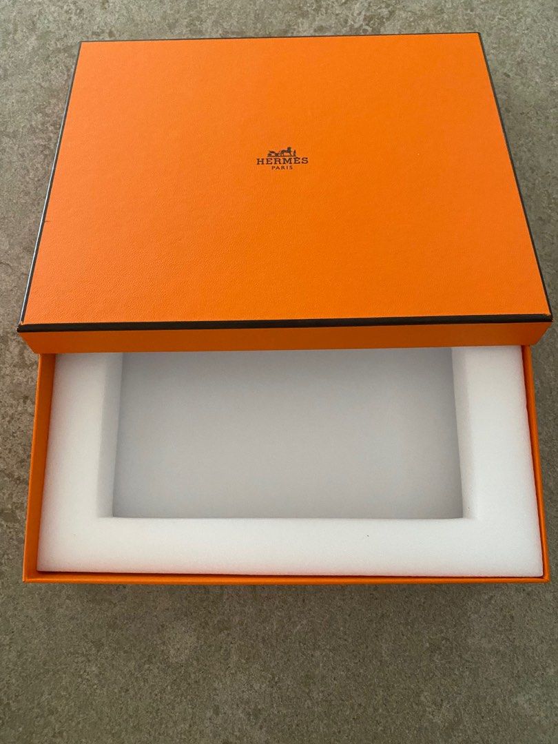Hermes box with bag and ribbon, Luxury, Accessories on Carousell