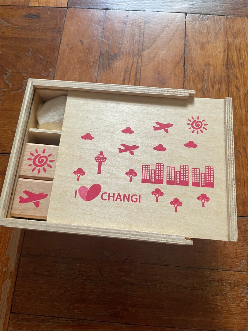 I love Changi Ink chop stamp, Hobbies & Toys, Stationery & Craft, Craft ...