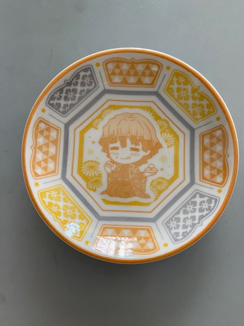 Ichiban Kuji Demon Slayer Prize G 7 ceramic plates complete set ...