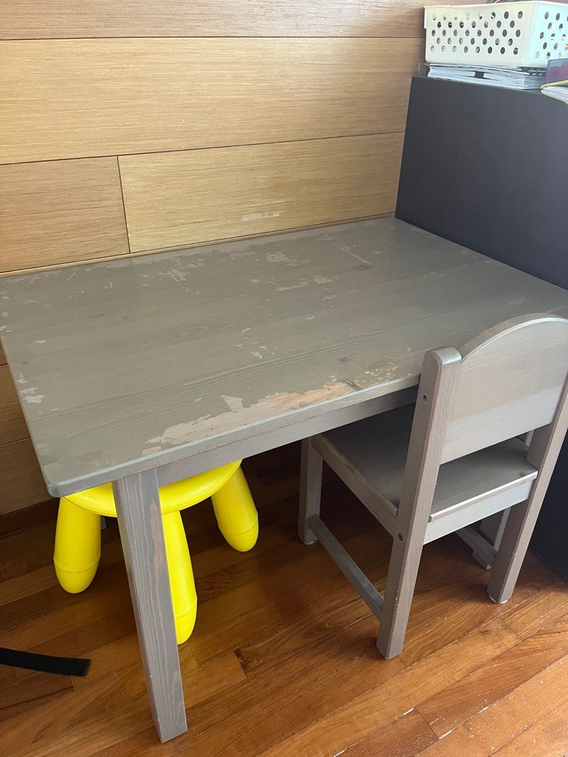 IKEA SUNDVIK Children's desk and chair, Furniture & Home Living ...