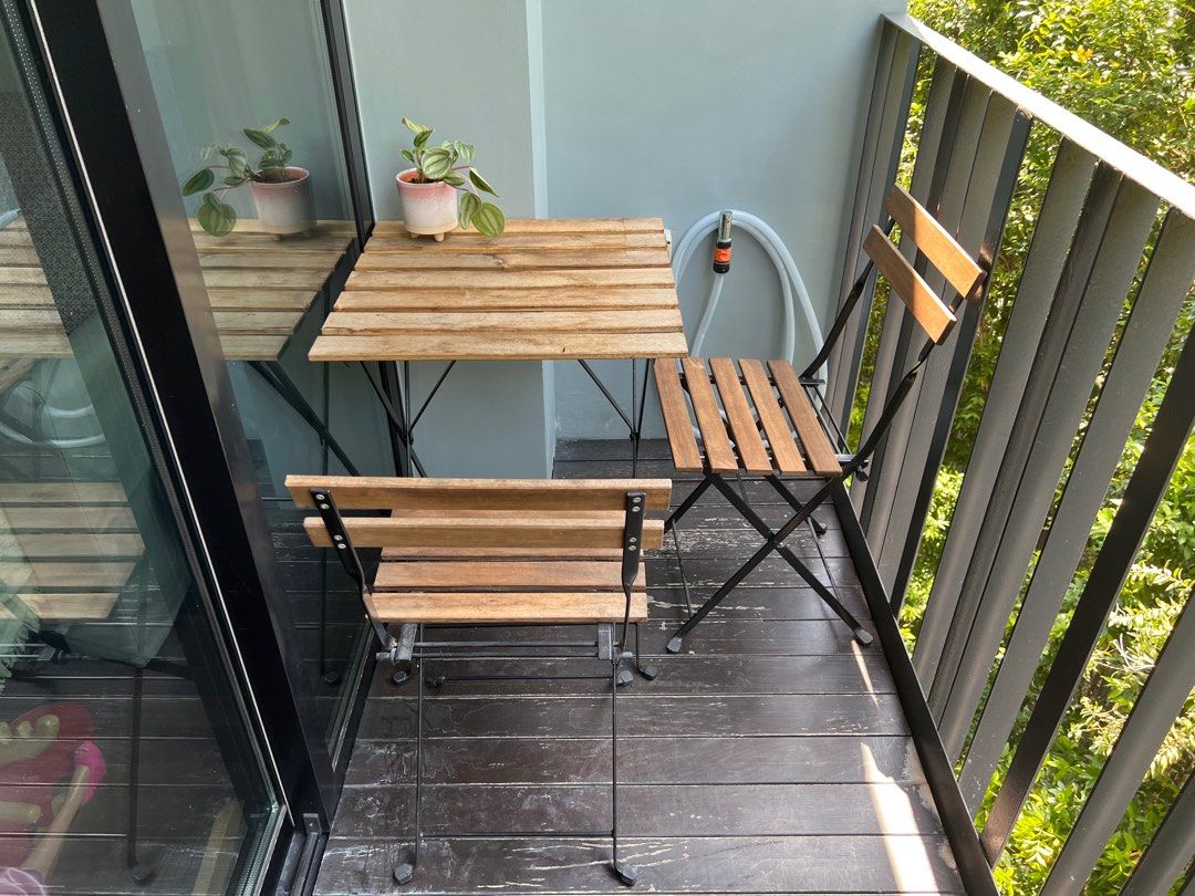 Ikea Tarno Outdoor Table and Chair Set, Furniture & Home Living ...