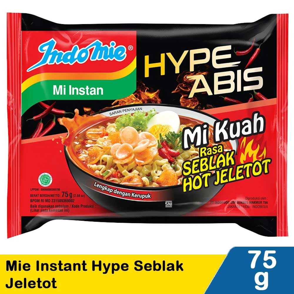 Indomie Mi Instan Hype Seblak Hot Jeletot (Sundanese savoury and spicy ...