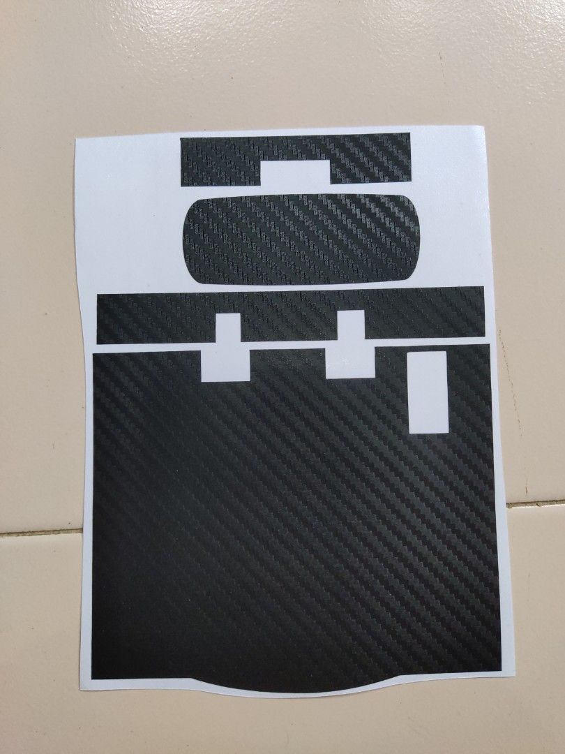 Iu sticker carbon fiber, Motorcycles, Motorcycle Accessories on Carousell