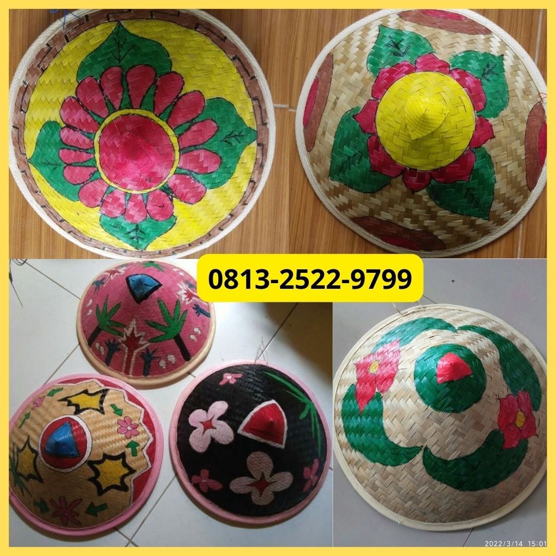 JUAL!!! Caping Hias Dekorasi / Caping Lukis Custom / Topi Caping ...