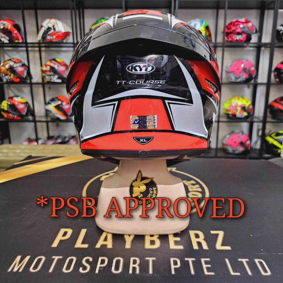 KYT TT-COURSE TOURIST FLOU RED HELMET, Motorcycles, Motorcycle ...