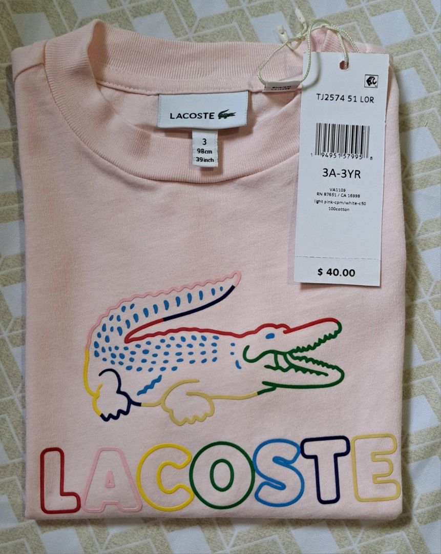 Lacoste 3A, Babies & Kids, Babies & Kids Fashion on Carousell