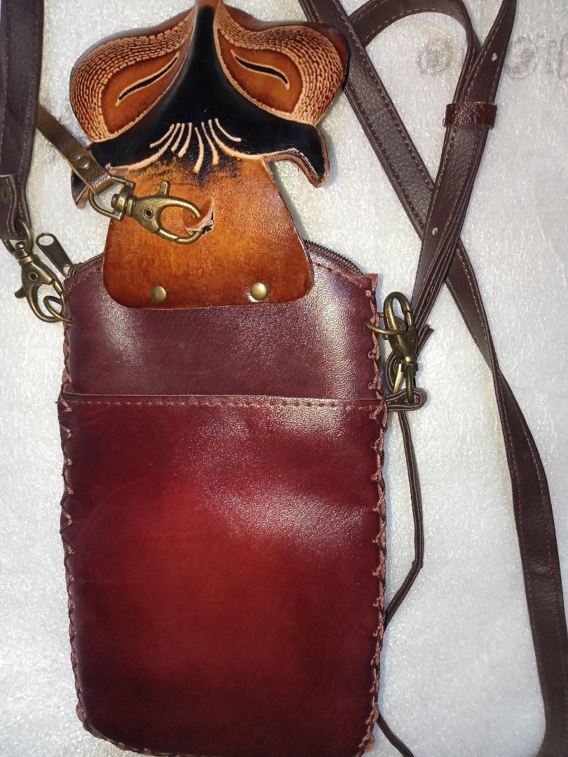 Leather Fox Cross body sling, Women's Fashion, Bags & Wallets, Purses ...