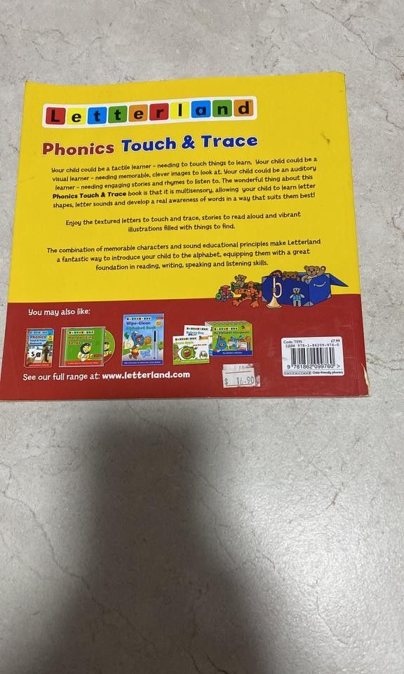 Letterland phonics touch and trace, Hobbies & Toys, Books & Magazines ...