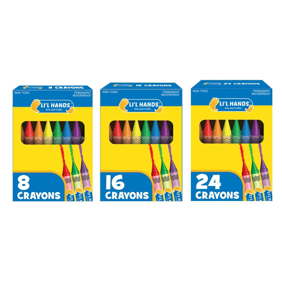 Li'l Hands Crayons 8 16 32 | Arts & Crafts | School Supplies, Hobbies ...