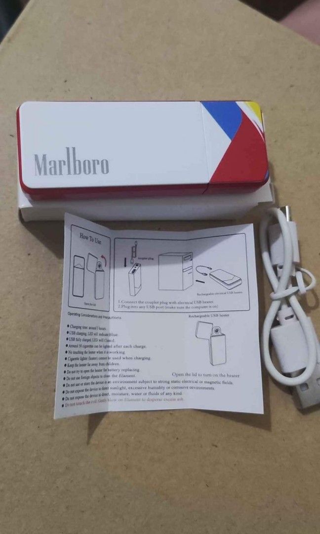 Limited Edition Marlboro Lighter and Ashtray, Men's Fashion, Watches ...