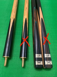 Rare 1/2 snooker billiard cue Full Set, Sports Equipment, Sports ...