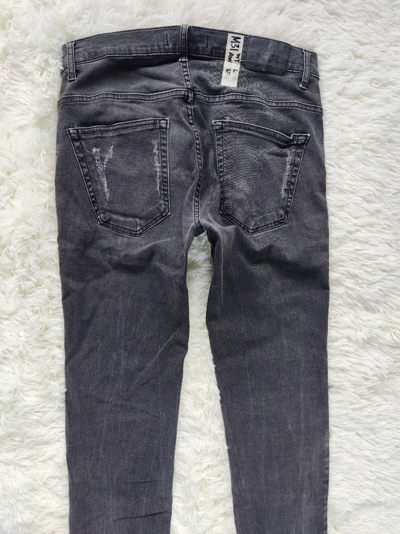 M31 ZARA DNM COLLECTION SKNY FIT FLY BUTTON USED WAIST TAG ACTUAL WAIST ...