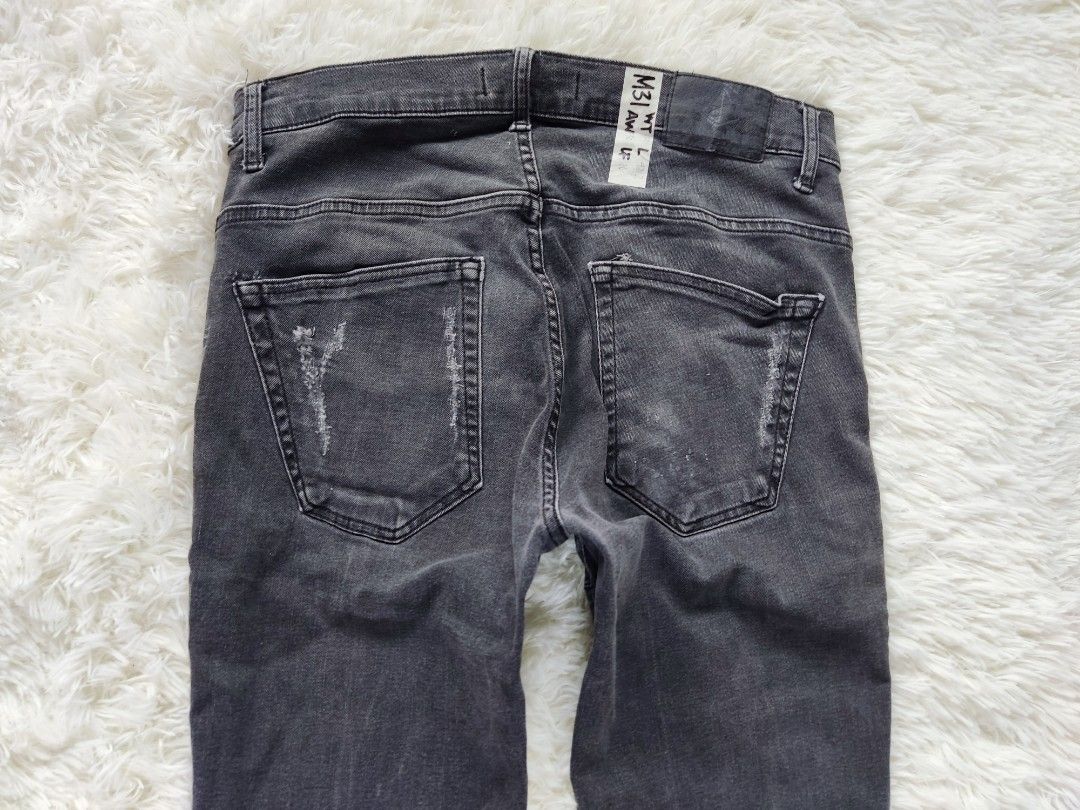 M31 ZARA DNM COLLECTION SKNY FIT FLY BUTTON USED WAIST TAG ACTUAL WAIST ...