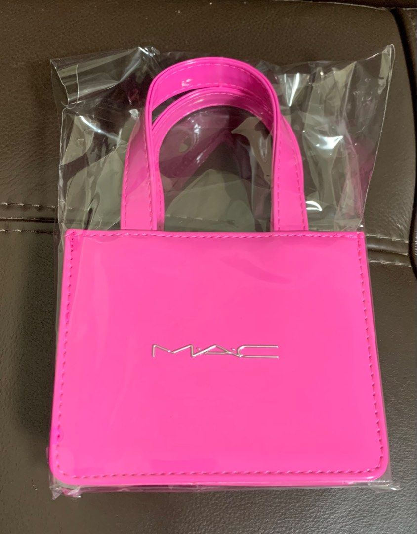 MAC Cosmetics Mini Micro Pouch Hot Pink Barbie, Women's Fashion, Bags ...