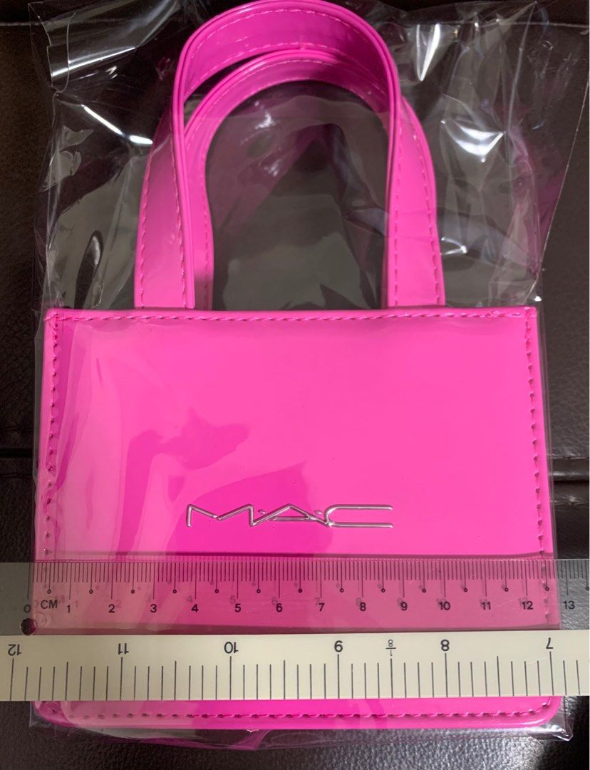 MAC Cosmetics Mini Micro Pouch Hot Pink Barbie, Women's Fashion, Bags ...