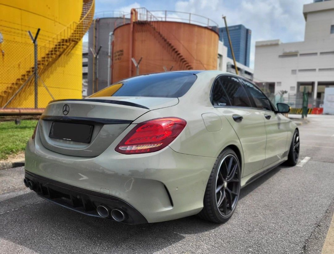 Mercedes-Benz W205 Full Car Wrap - PET Combat Green, Car Accessories ...