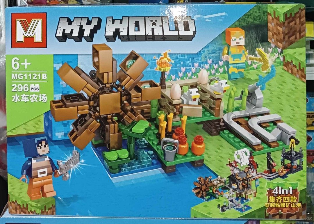 Minecraft Lego Blocks Set Toys for Kids, Hobbies & Toys, Toys & Games on Carousell