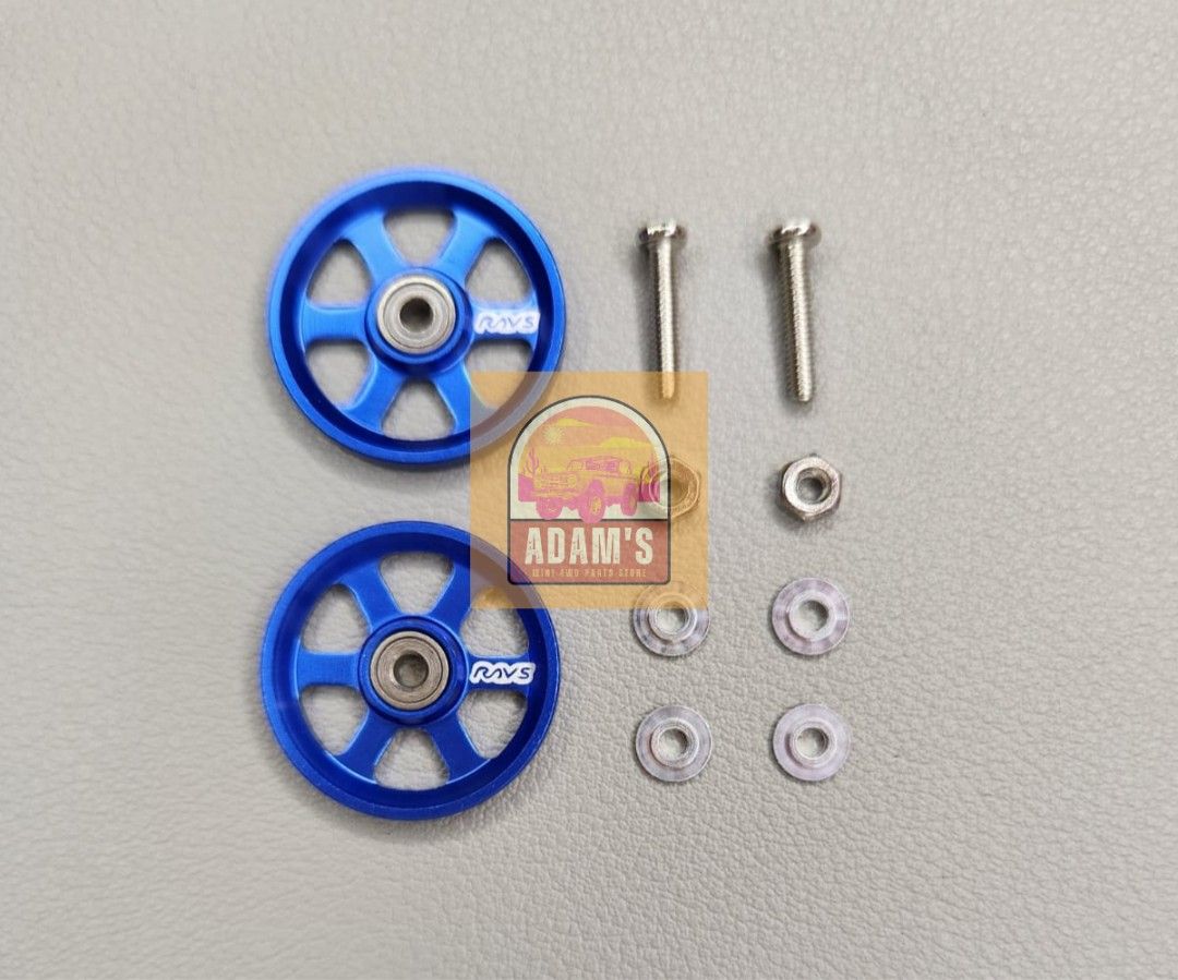 Mini 4WD 19mm Ball-Race Rollers (Rays Rollers), Hobbies & Toys, Toys ...