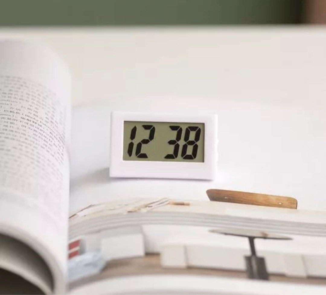 mini portable table digital clock stationary for studying, Furniture ...