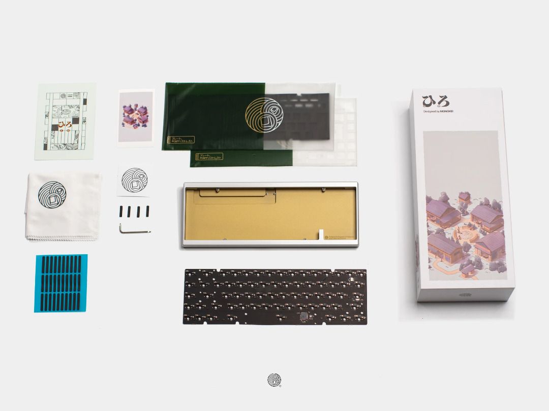 MONOKEI Hiro Silver/Brass 65% mech keyboard, Computers & Tech, Parts ...