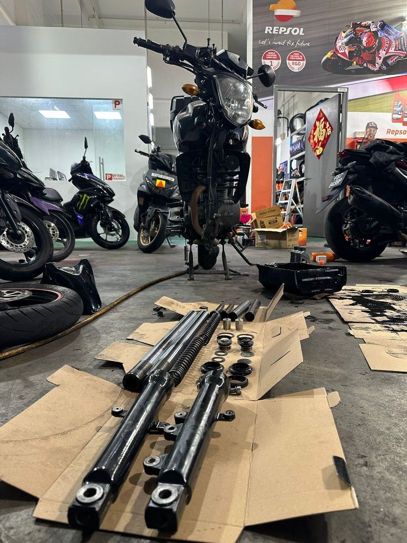 Motorcycle Fork Servicing, Motorcycles, Motorcycle Accessories on Carousell
