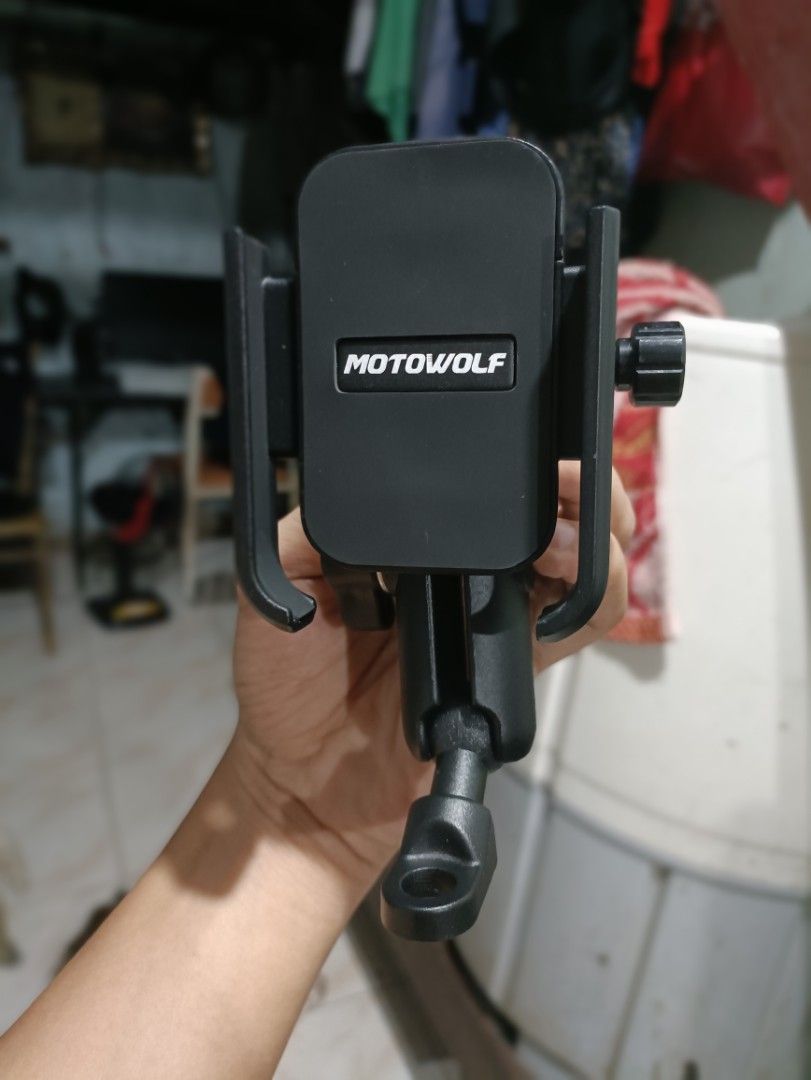 Motowolf V3 Cellphone Holder(Mirror Type), Motorbikes, Motorbike Parts ...