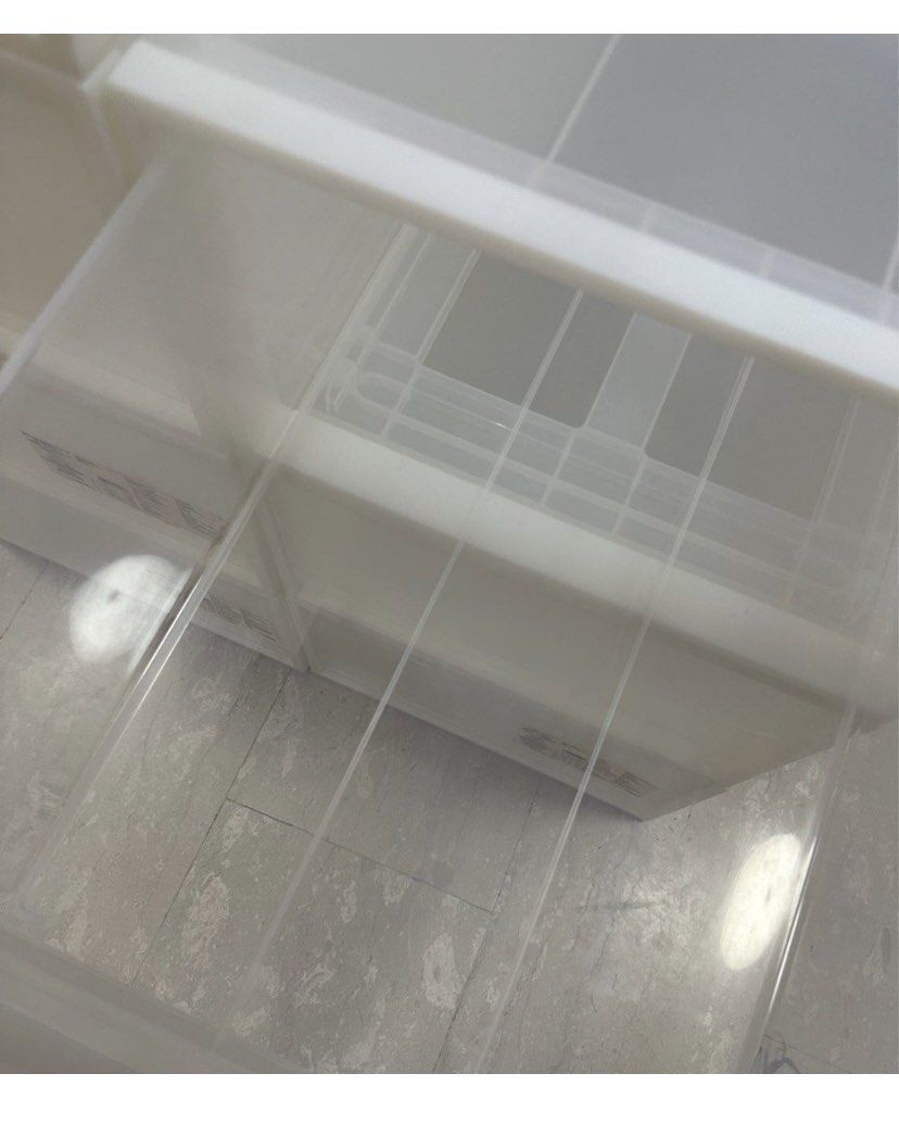 Muji drawers plastic storage box organisation, Furniture & Home Living ...