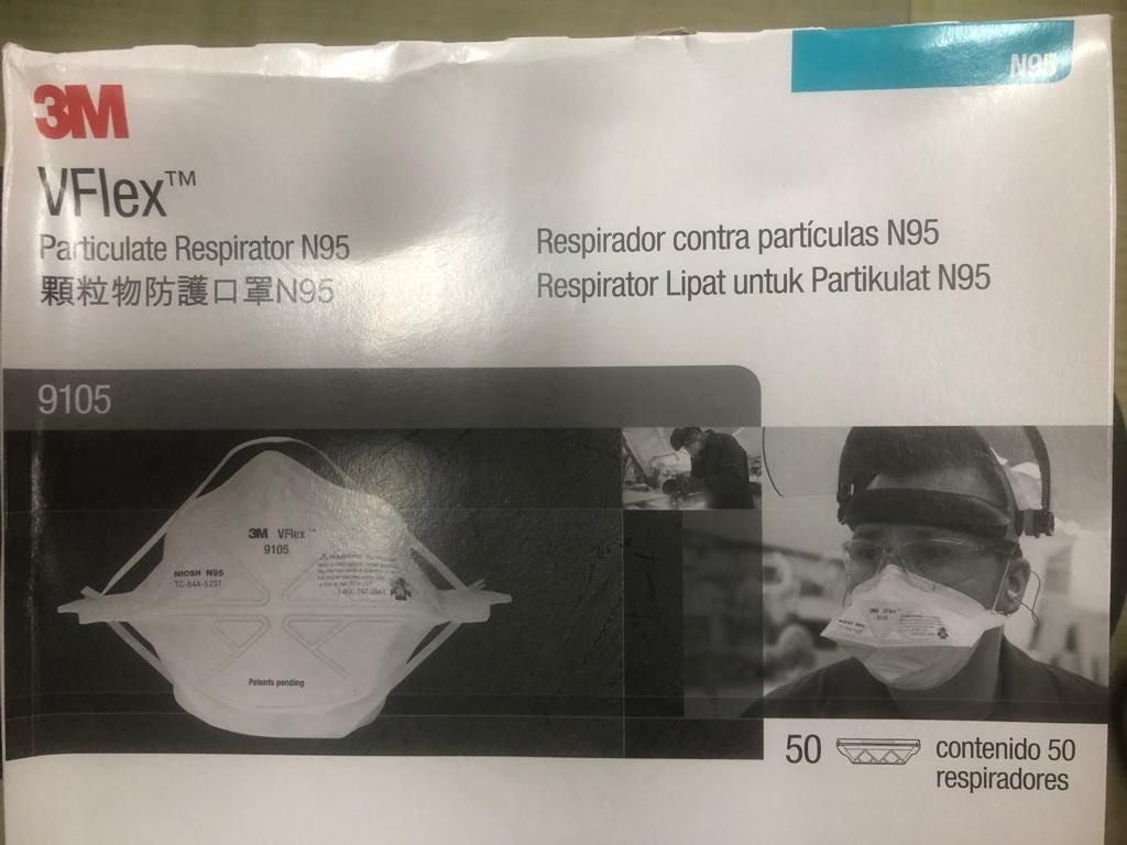 N95 3M VFlex 9105 Mask (Particulate Respiratory N95), Health ...