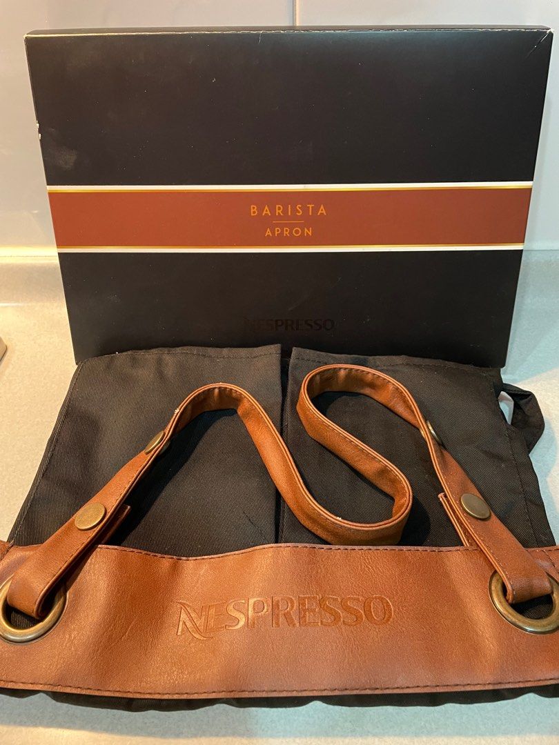 Nespresso barista apron, 傢俬＆家居, 廚具和餐具, 茶具配件 - Carousell