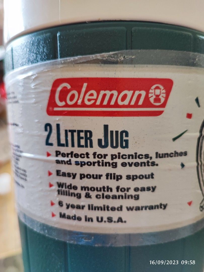 New Coleman polylite 2 litre jug . Made in USA to clear., Furniture ...
