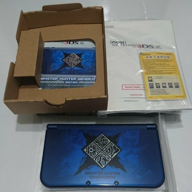 New Nintendo 3DS XL (Monster Hunter Generations Edition) with 3 monster ...