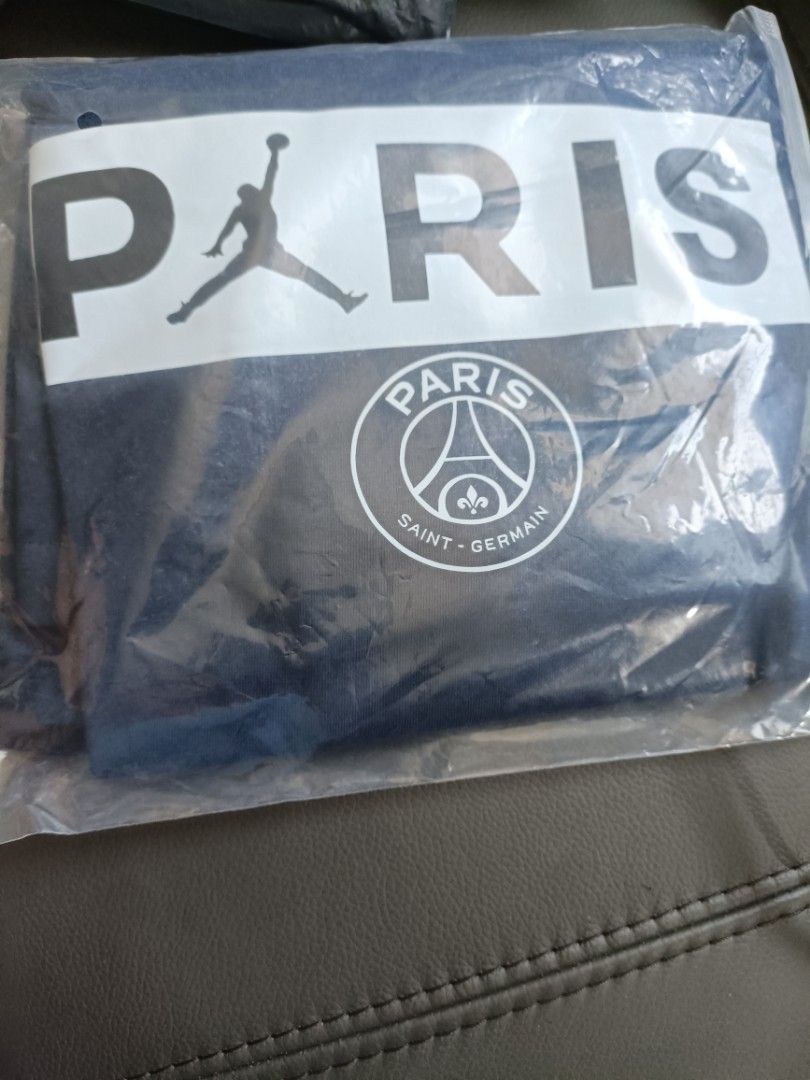 NEW PSG Jordan Paris dark blue tee shirt tshirt top sports saint ...
