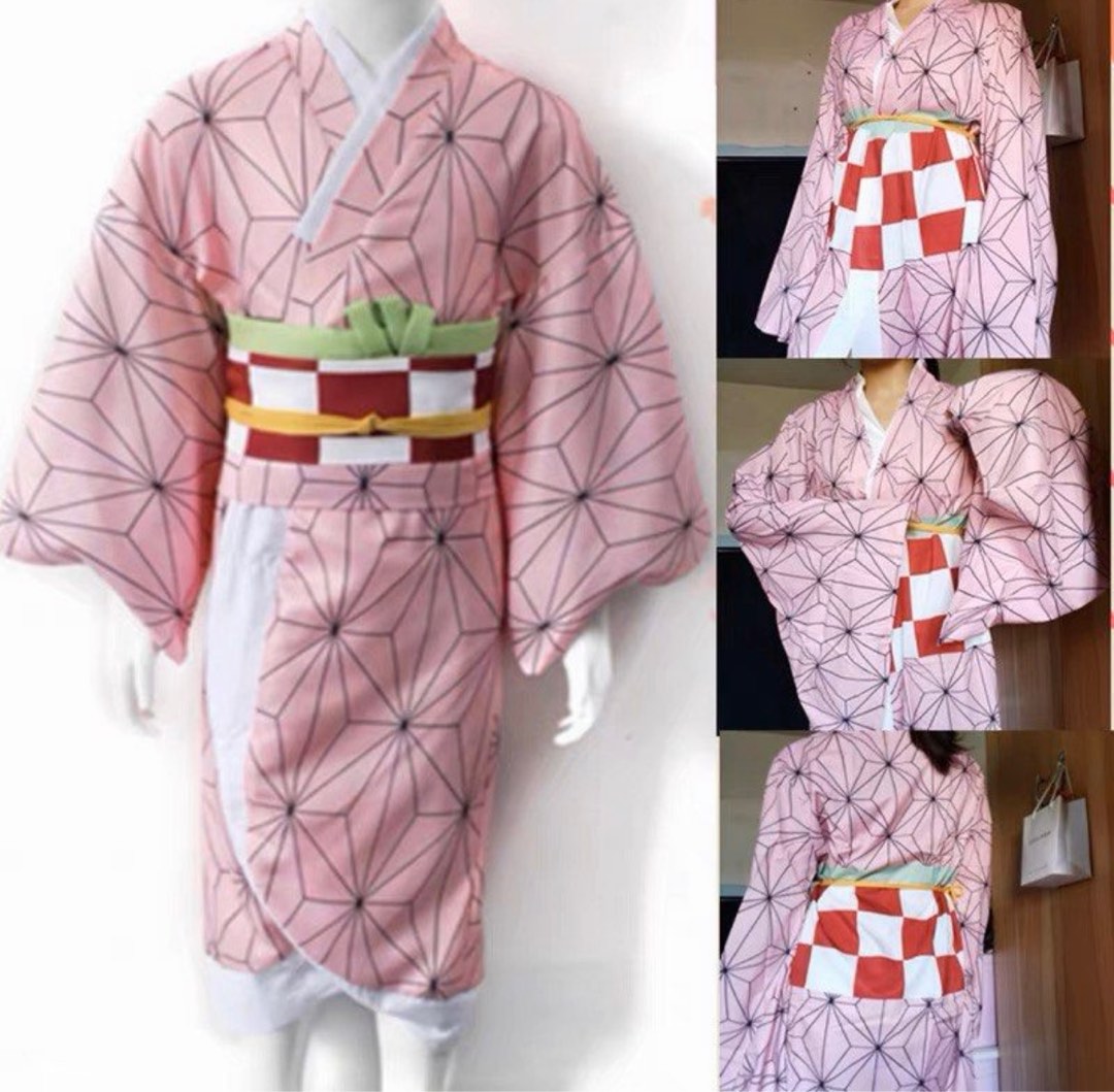 Nezuko Kimono Cosplay Demon Slayer - Fan merchandise, Budget Cosplay ...