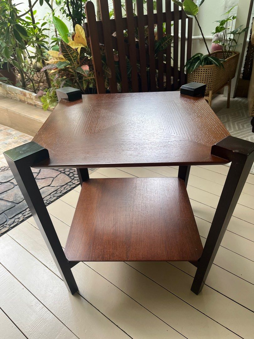 Lovely coffee side square table with beautiful lines, Furniture & Home ...