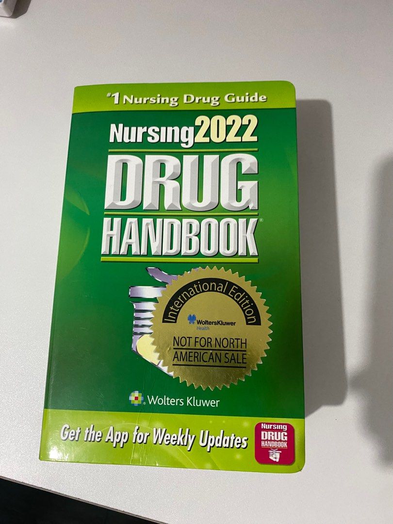 Nursing Drug Handbook 2022, Hobbies & Toys, Books & Magazines, Textbooks on Carousell