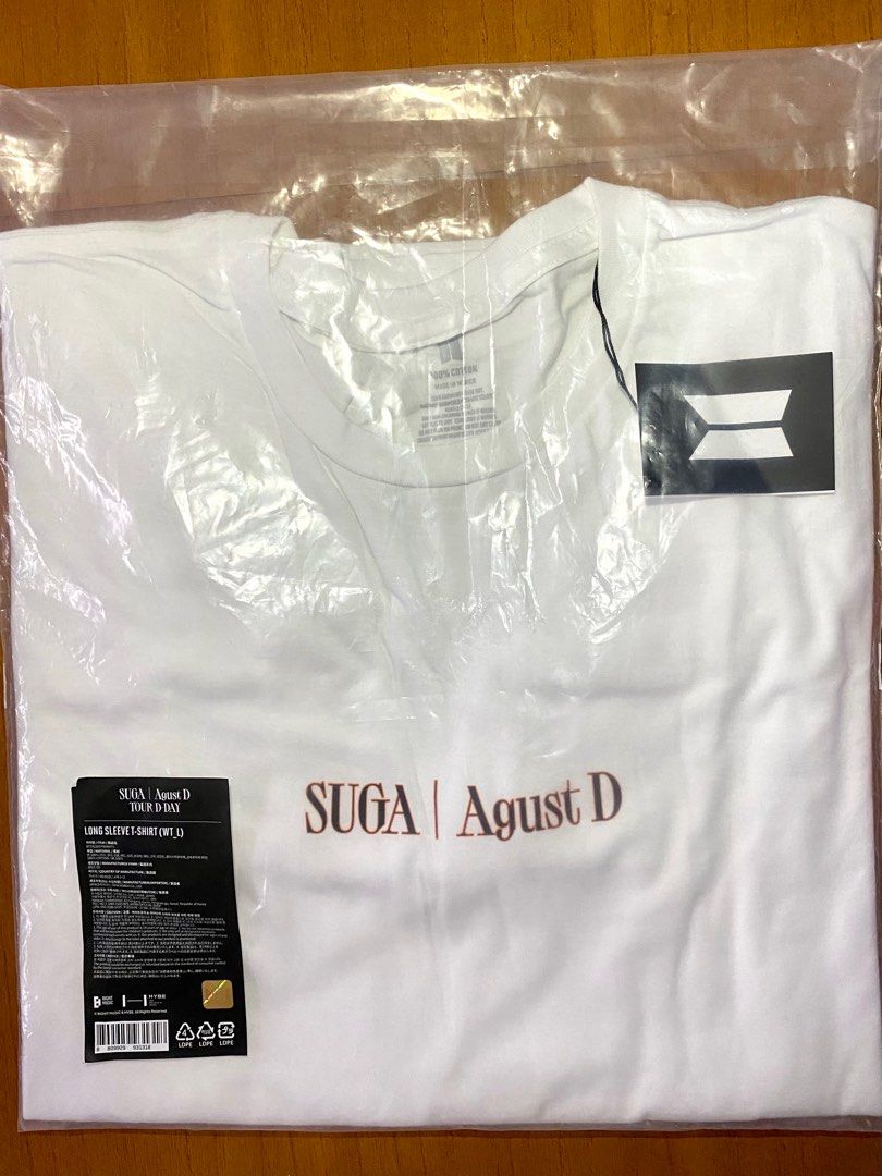 Official Merchandise D-Day Tour Concert Suga AgustD BTS Long Sleeve ...
