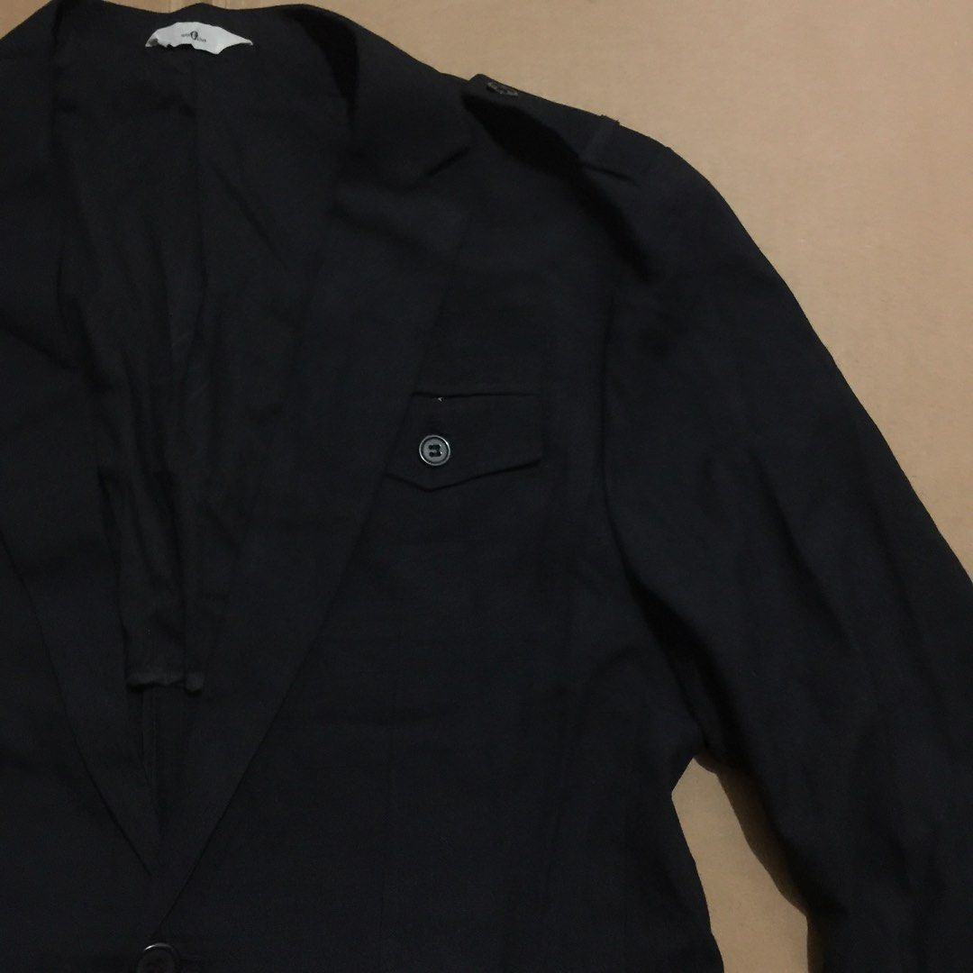 Onésimus Black Pocket Suit / Blazer / Coat, Men's Fashion, Coats ...