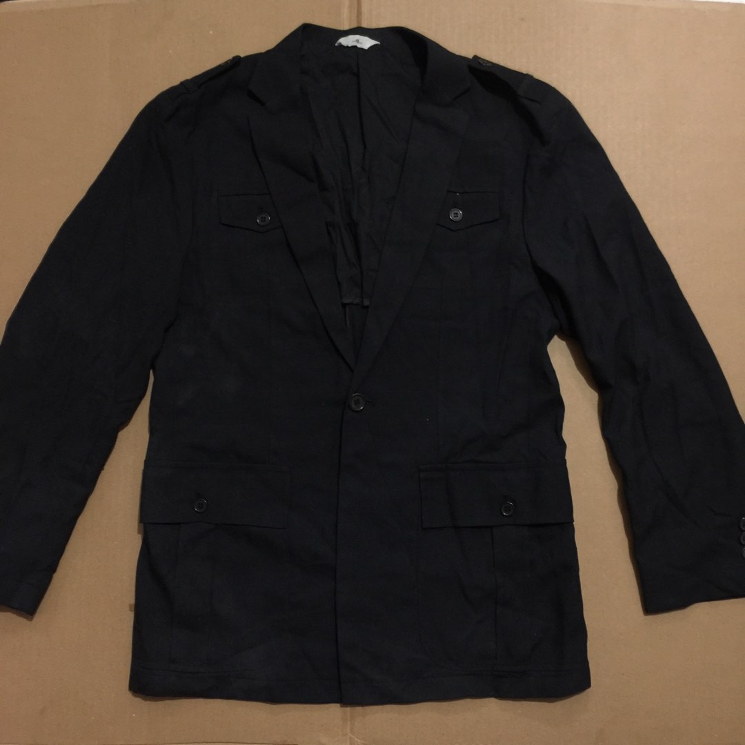Onésimus Black Pocket Suit / Blazer / Coat, Men's Fashion, Coats ...