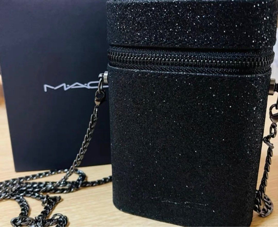 Original MAC Cosmetics GWP Gift Sequin Shiny Crossbody Sling Bag, Women ...