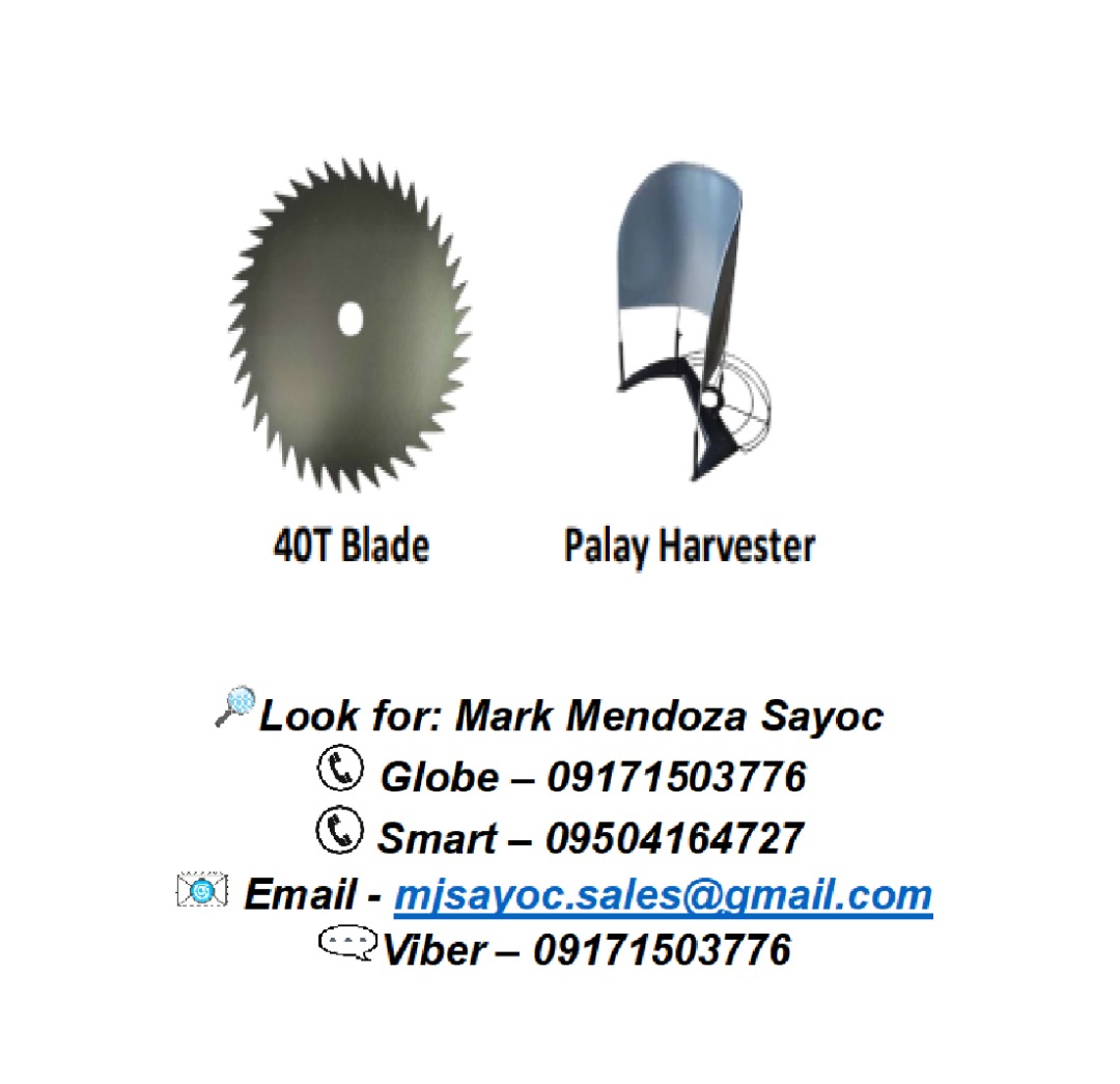 Palay Harvester with 40T Blade (Accessory), Commercial & Industrial ...