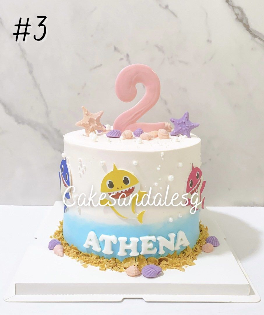 Pastel Baby Shark Cake [ Design #3 ], Food & Drinks, Homemade Bakes on ...