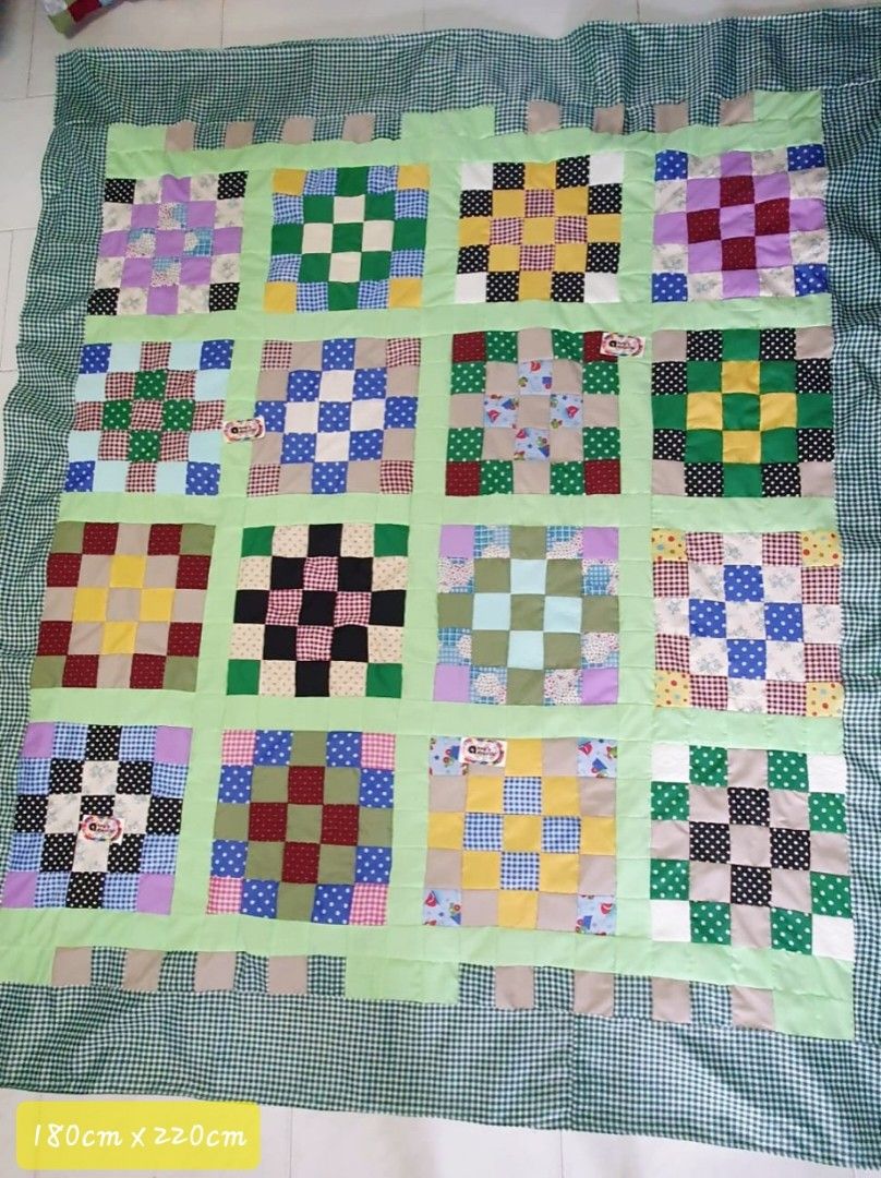 Patchwork Blanket - Unique Colour for U (180cm x 220cm), Babies & Kids ...