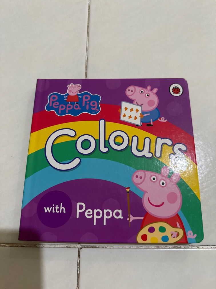 Peppa Pig Colours with Peppe Board Book toddler kid, Hobbies & Toys ...