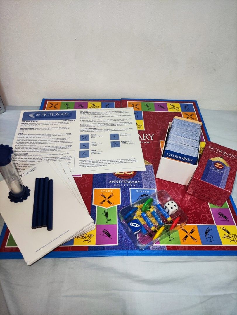 Pictionary 20th Anniversary Edition, Hobbies & Toys, Toys & Games on ...
