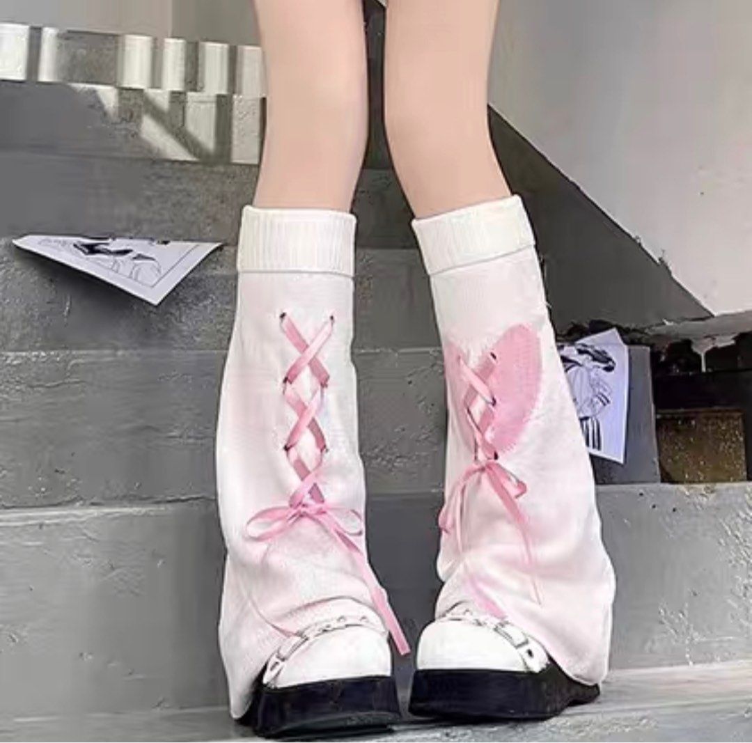 PO leg warmers y2k acubi grunge, Women's Fashion, Watches & Accessories ...